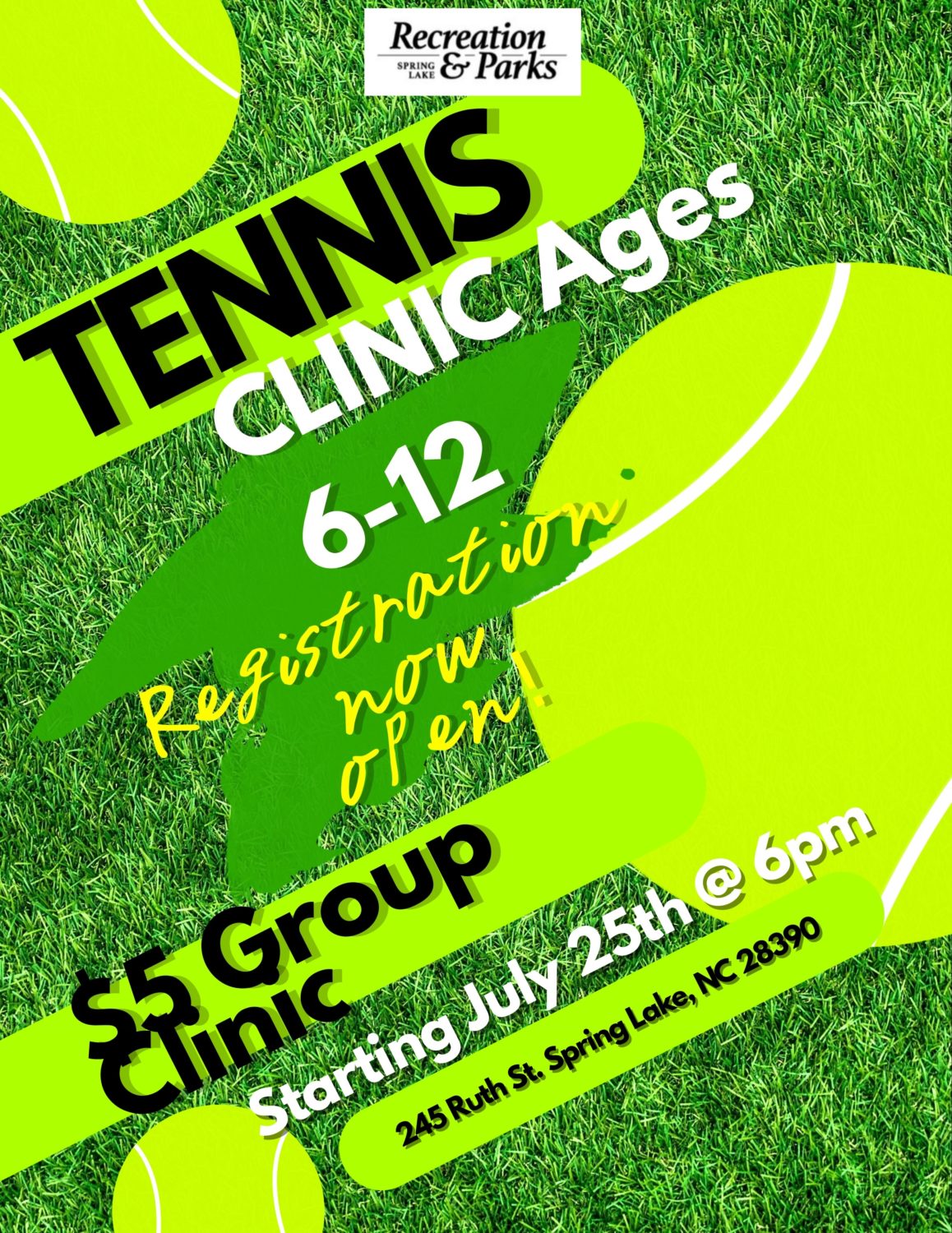 Sign up for Tennis | Town of Spring Lake : Town of Spring Lake