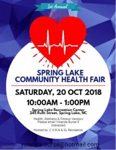 Spring Lake Community Health Fair | Town of Spring Lake : Town of ...