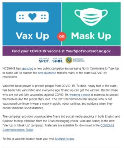 Vax up or Mask up | Town of Spring Lake : Town of Spring Lake
