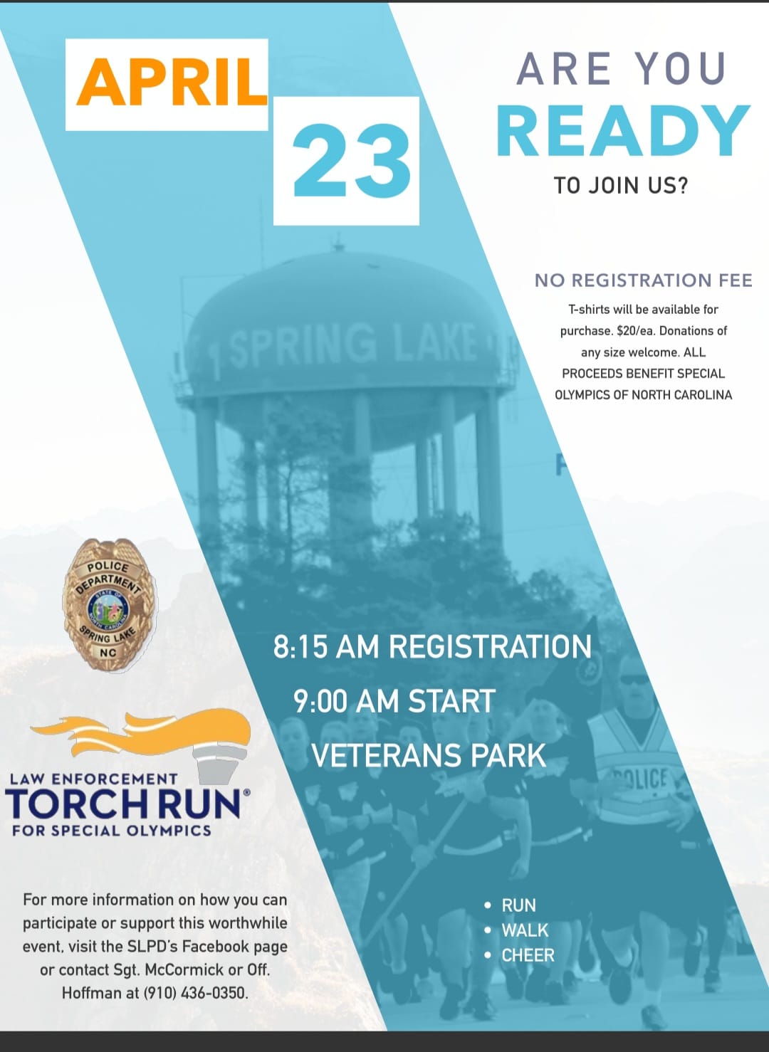Special Olympics Torch Run Sat April 23rd | Town of Spring Lake : Town ...