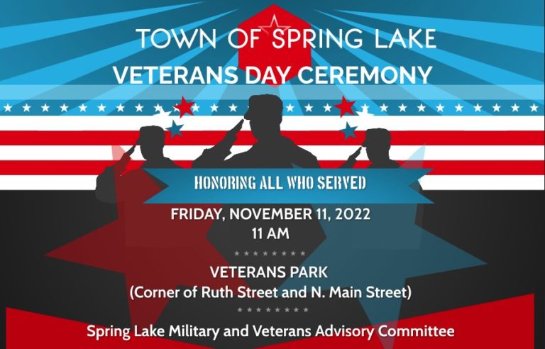 Spring Lake Veterans Day Ceremony | Town of Spring Lake : Town of ...